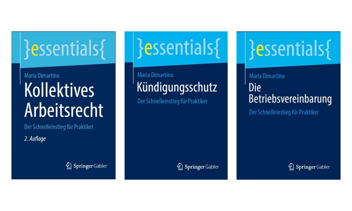 Praxisreihe zum Arbeitsrecht von Maria Dimartino bei Springer Gabler ...