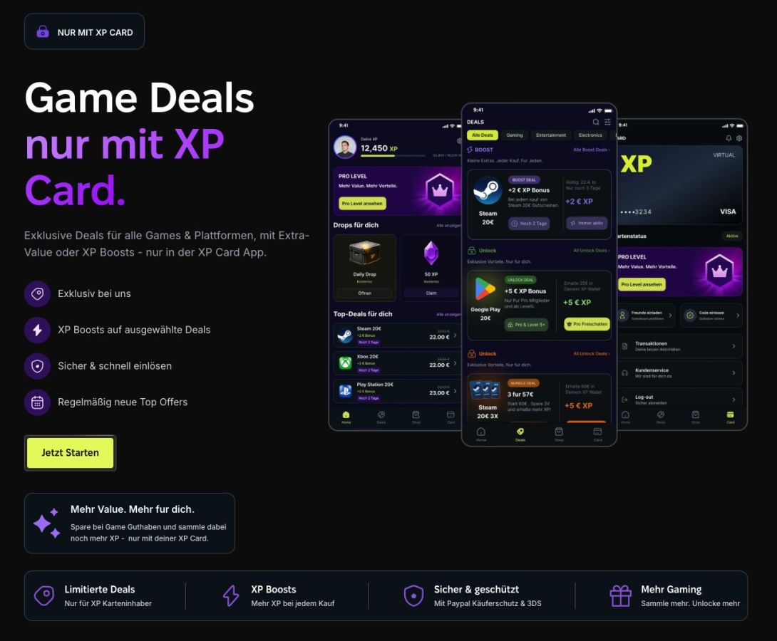 XP Card, die Kreditkarte für Gamer, erweitert Prämienlogik um Drops ...