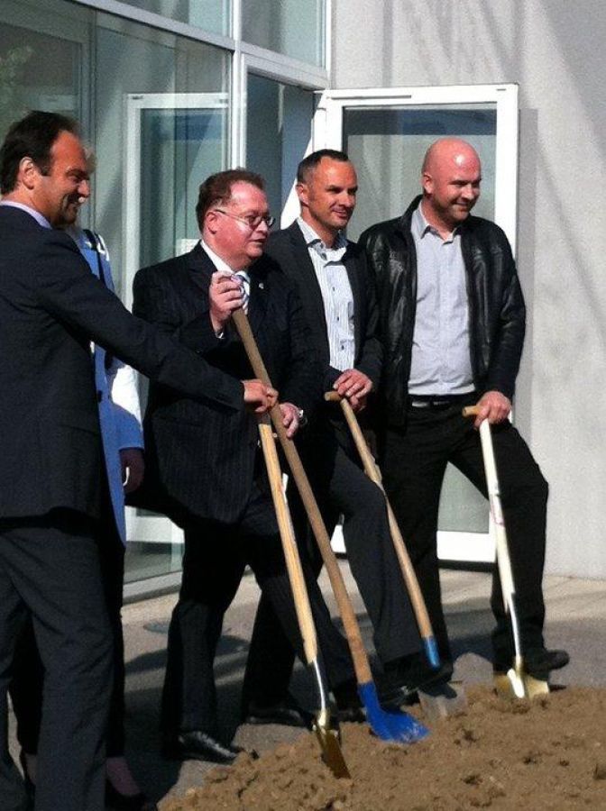 Spatenstich für Expansionsschritt der Hermanseder GmbH am Standort ...
