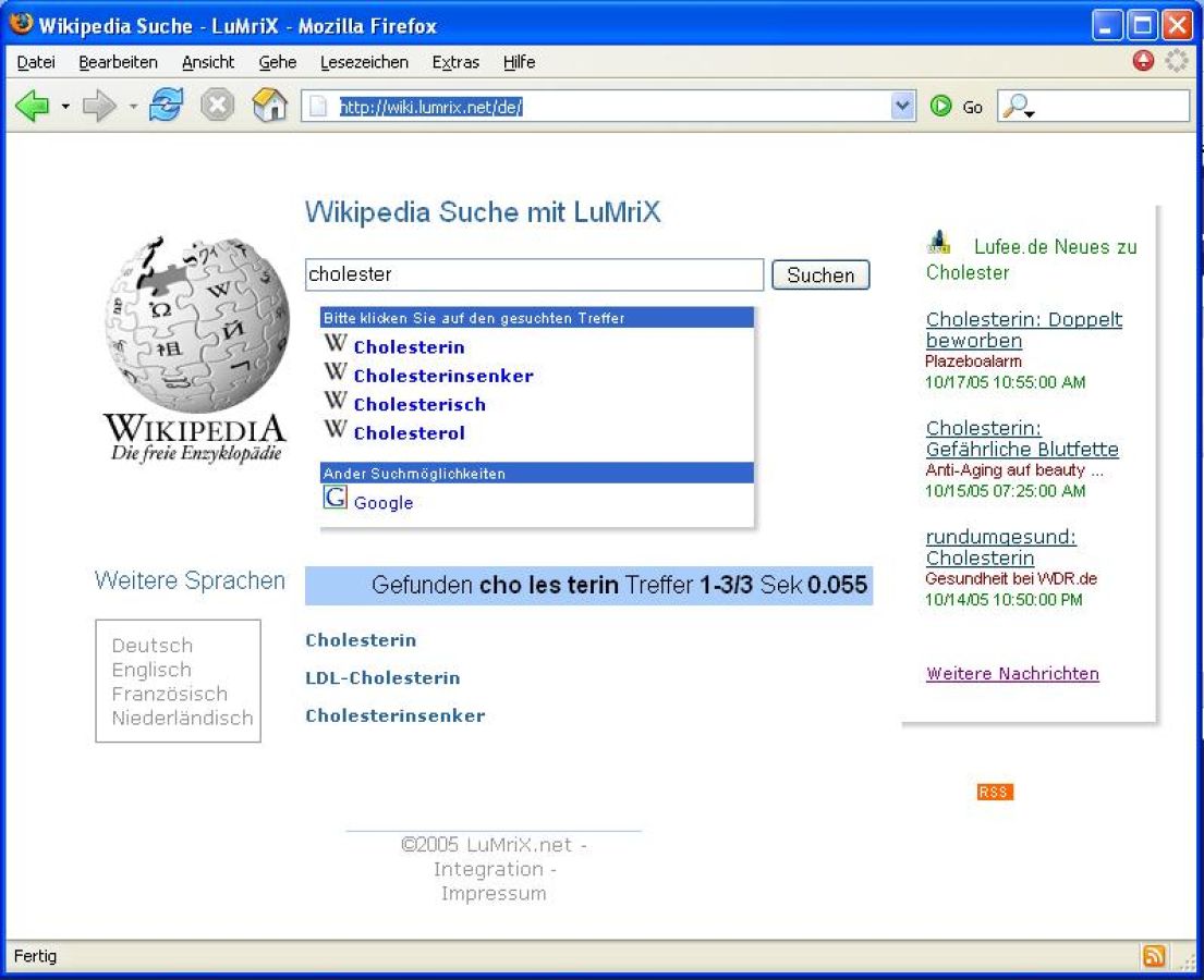 Wikipedia-Suchmaschine im Praxistest erfolgreich