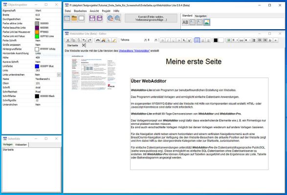Neuer kostenloser Webeditor - openPR