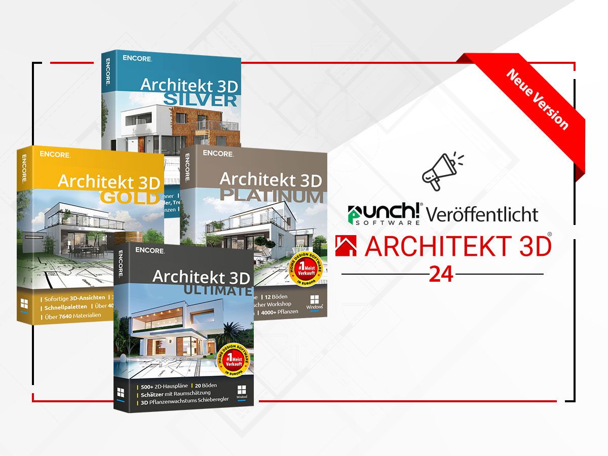 Punch!® Software veröffentlicht ARCHITEKT 3D® 24 - openPR