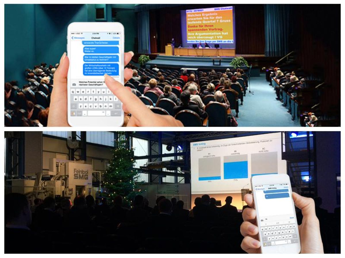SMS-Voting und Chatwall für Liveabstimmungen und ein aktives ...