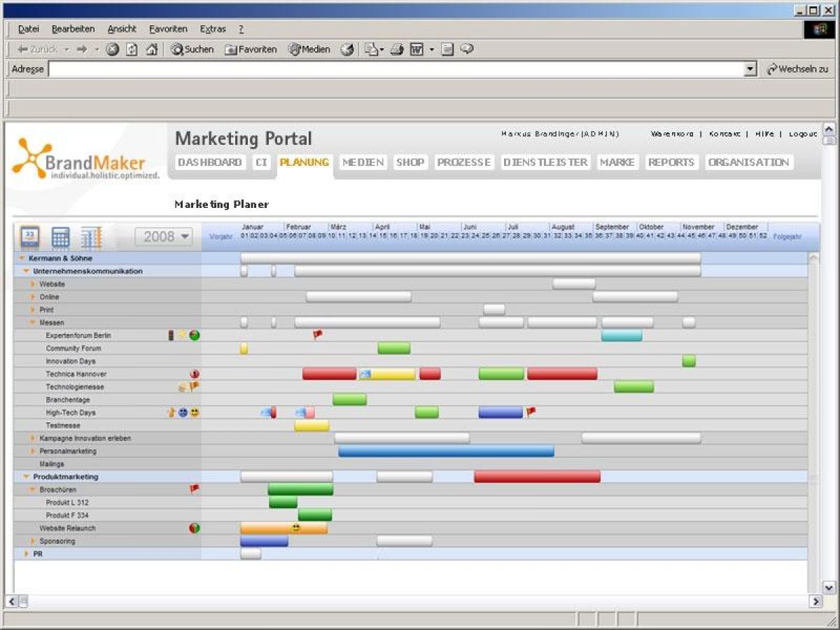 BrandMaker Marketing Planer ist erste komplett webbasierte Marketing ...