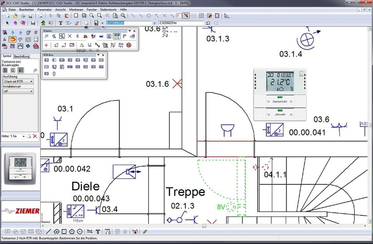 KNX-Planung in SCC-CAD