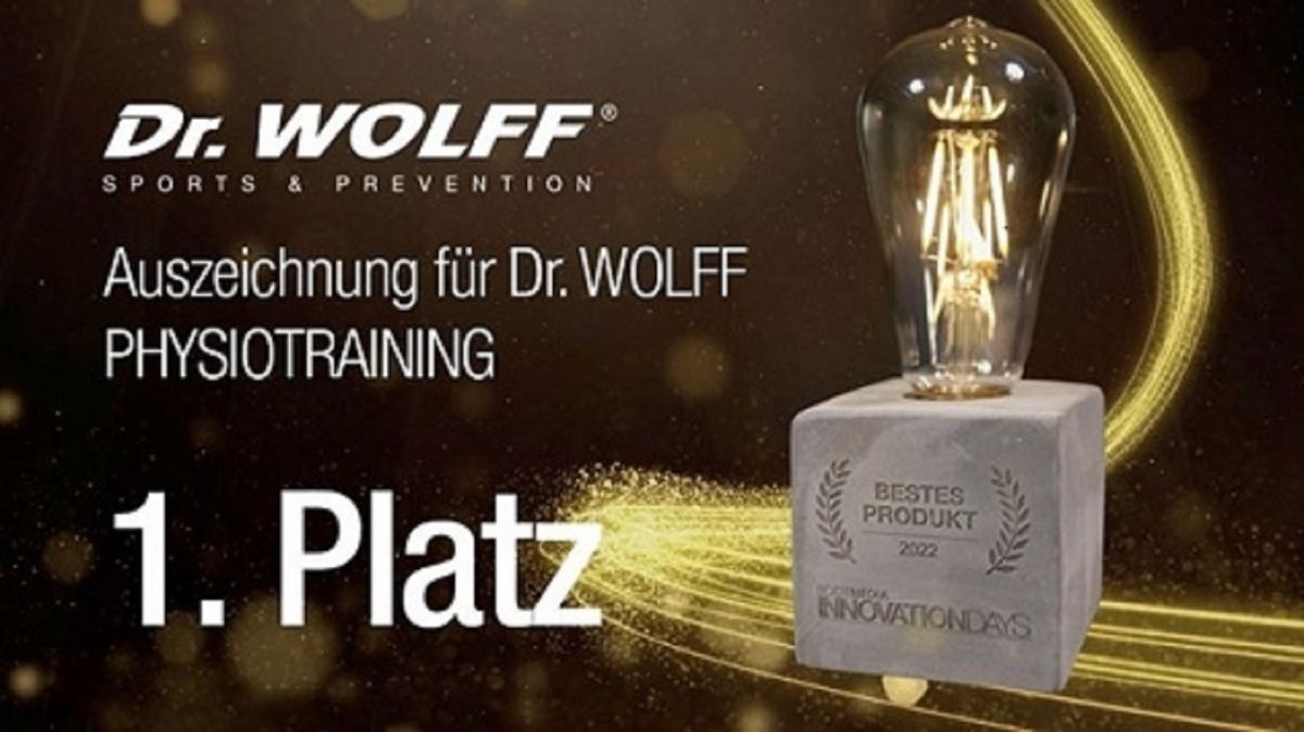 Auszeichnung für Dr.Wolff PHYSIO-TRAINING 1.Platz