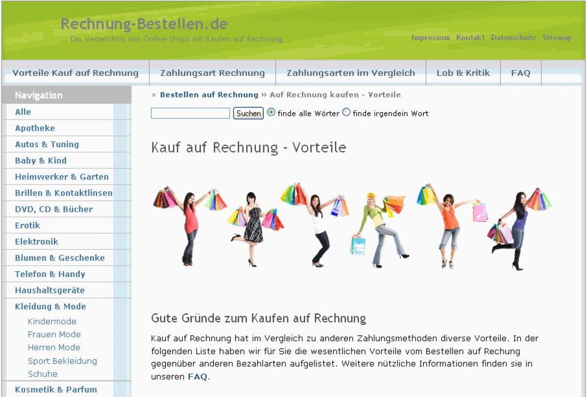 Neues Onlineportal liefert Shops mit Bestellung auf Rechnung und spricht damit den ...