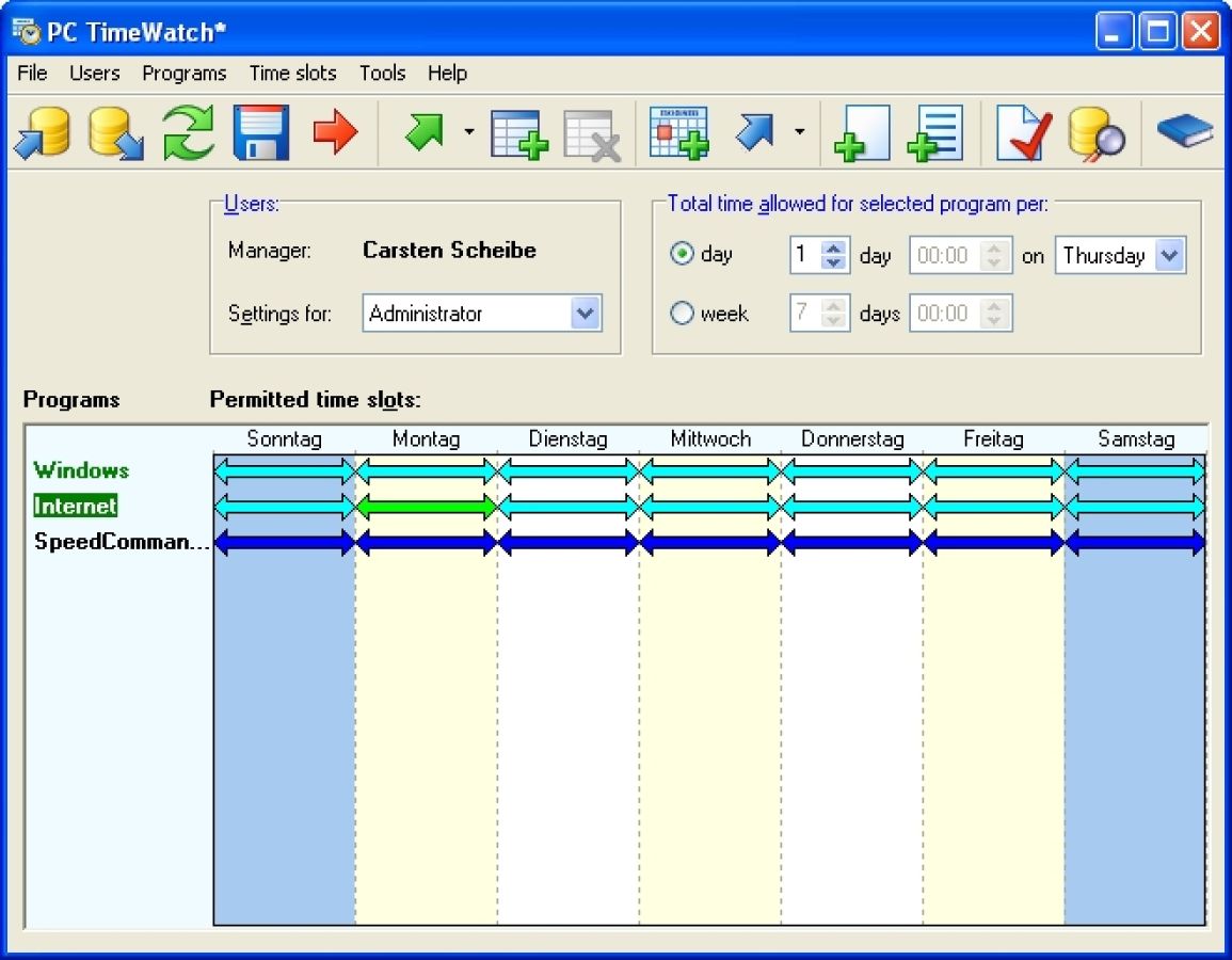 PC TimeWatch 1.2: Zeitkontrolle für PC-Kinder - openPR