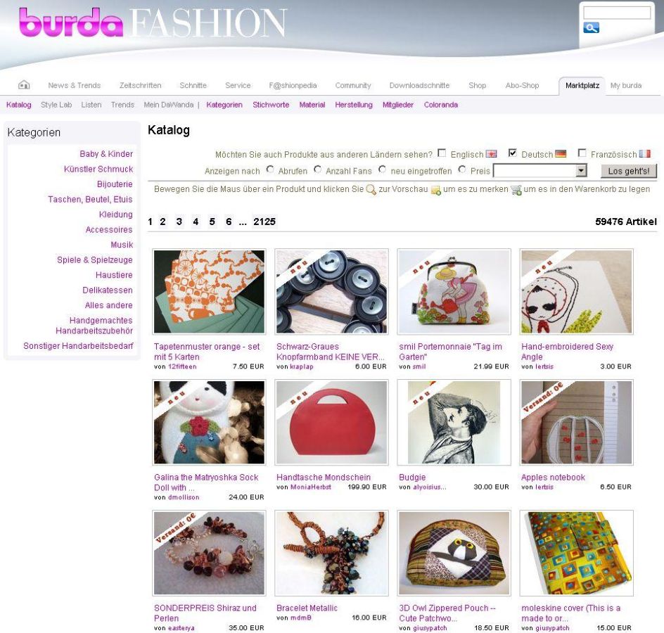 Burda Social Brands und DaWanda vereinbaren umfangreiche Kooperation ...