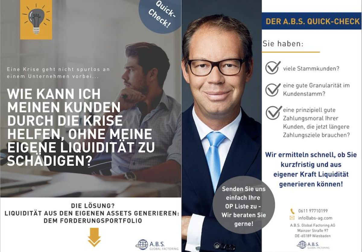 Factoring gewinnt als Finanzierungsinstrument in der Krise an Bedeutung