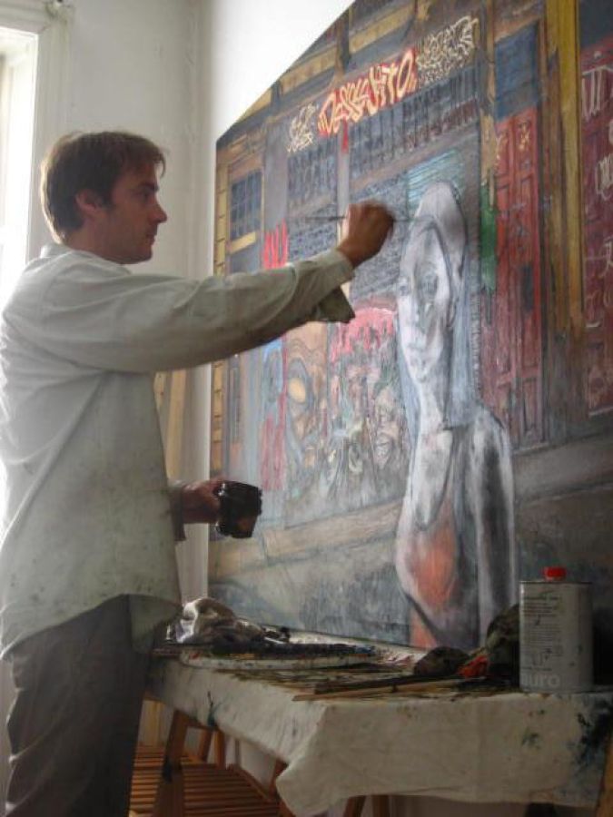 Ausstellung „Na Zona “/ Malerei von Jan Siebert