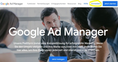 Google Ad Manager Login finden ᐅ Anleitung mit Link