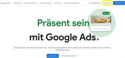 Google Ads Login finden ᐅ Anleitung mit Link